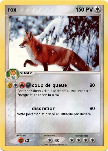 Pokémon rox 1 1 - coup de queue - Ma carte Pokémon