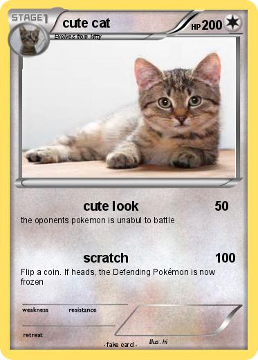 Pokémon cute cat 111 111 - cute look - My Pokemon Card