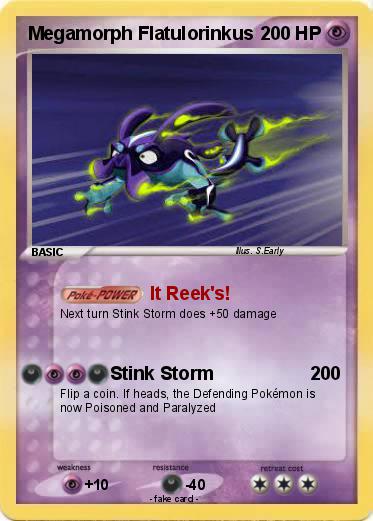 Pokémon Megamorph Flatulorinkus - It Reek's! - My Pokemon Card