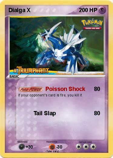 Pokémon Dialga X 77 77 - Poisson Shock - My Pokemon Card