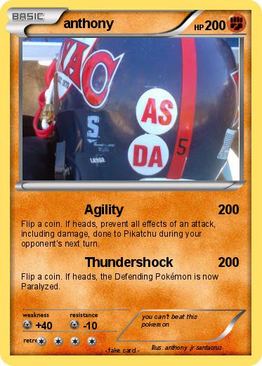 Pokémon anthony 1307 1307 - Agility - My Pokemon Card