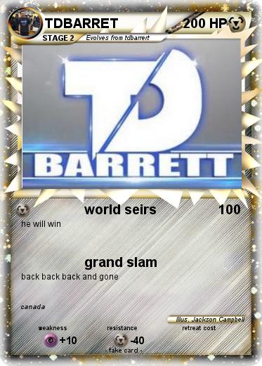 Pokémon TDBARRET - world seirs - My Pokemon Card