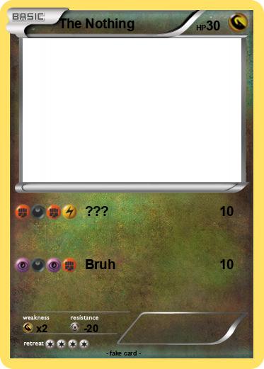 Pokémon The Nothing 14 14 - ??? - My Pokemon Card