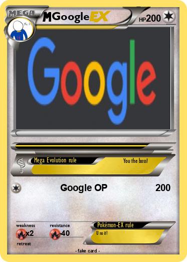 Pokémon Google 1235 1235 - Google OP - My Pokemon Card