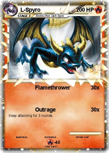 Pokémon L Spyro 6 6 - Flamethrower - My Pokemon Card