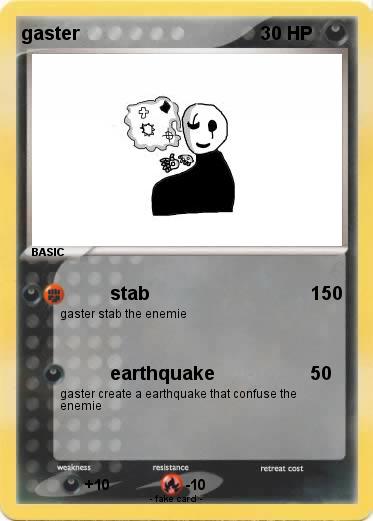 Pokémon gaster 257 257 - stab - My Pokemon Card