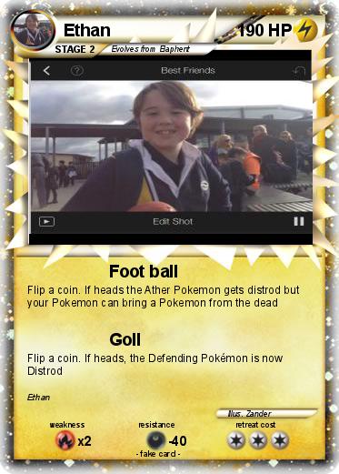Pokémon Ethan 708 708 - Foot ball - My Pokemon Card