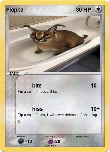 Pokémon Floppa 19 19 - bite - My Pokemon Card