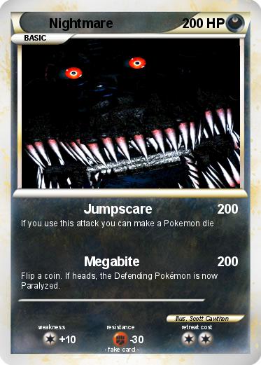 Pokémon Nightmare 1459 1459 - Jumpscare - My Pokemon Card