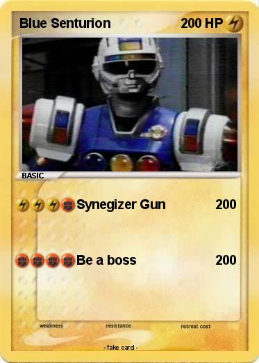 Pokémon Blue Senturion - Synegizer Gun - My Pokemon Card