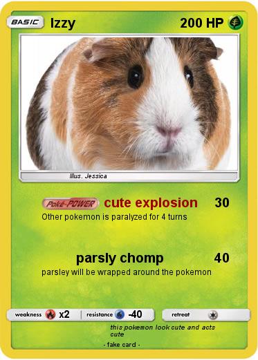 Pokémon Izzy 162 162 - cute explosion - My Pokemon Card