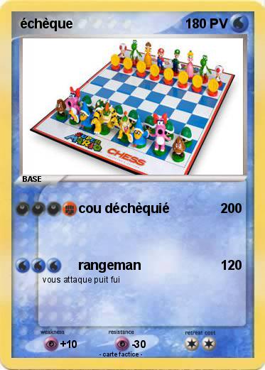 Pokémon echeque - cou déchèquié - Ma carte Pokémon