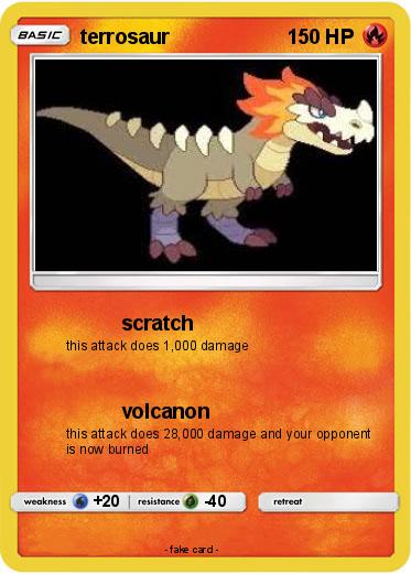 Pokémon terrosaur 1 1 - scratch - My Pokemon Card