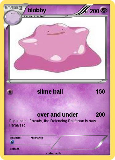 Pokémon blobby 41 41 - slime ball - My Pokemon Card