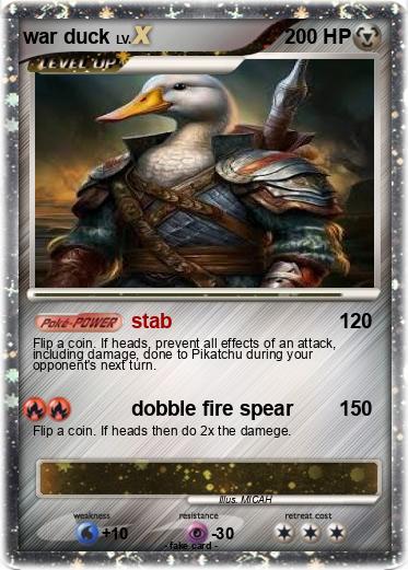 Pokémon war duck 1 1 - stab - My Pokemon Card