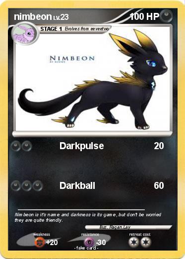 Pokémon nimbeon 6 6 - Darkpulse - My Pokemon Card