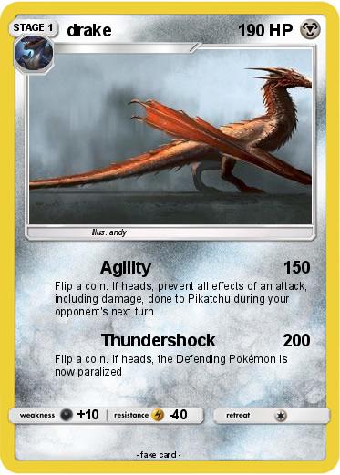 Pokémon drake 389 389 - Agility - My Pokemon Card
