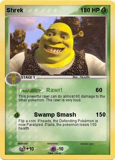 Pokémon Shrek 1335 1335 - Rawr! - My Pokemon Card