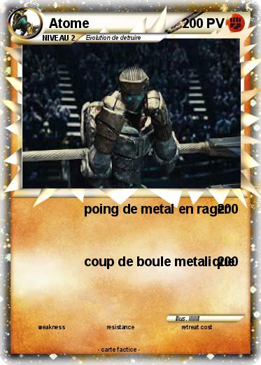 Pokémon Atome 7 7 - poing de metal en rager - Ma carte Pokémon