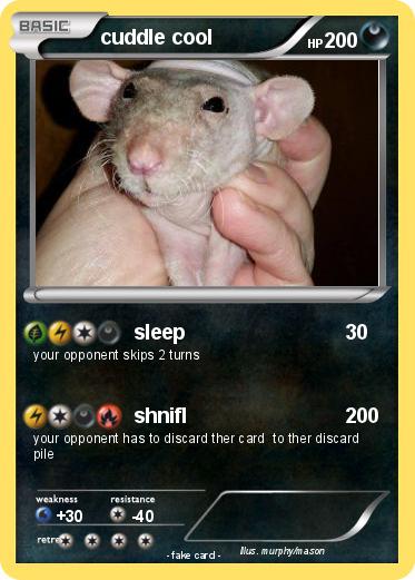 Pokémon cuddle cool - sleep - My Pokemon Card