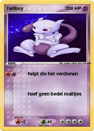 Pokémon hellboy 52 52 - helpt die het verdienen - My Pokemon Card