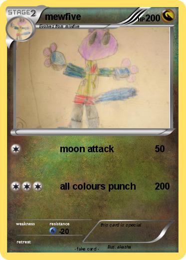 Pokémon mewfive 63 63 - moon attack - My Pokemon Card
