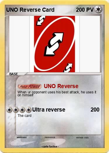 Pokémon UNO Reverse Card 108 108 - UNO Reverse - Ma carte Pokémon