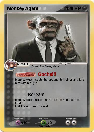 Pokémon Monkey Agent - Gocha!!! - My Pokemon Card