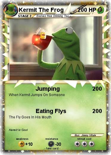 Pokémon Kermit The Frog 92 92 - Jumping - My Pokemon Card