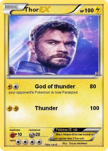 Pokémon Thor 976 976 - God of thunder - My Pokemon Card
