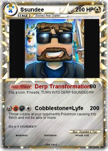 Pokémon Ssundee 176 176 - Derp Transformation - My Pokemon Card
