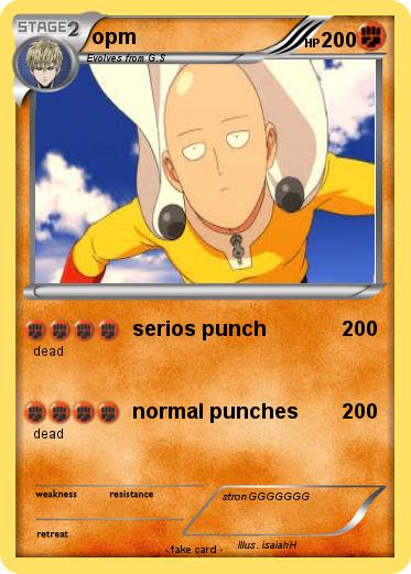 Pokémon opm - serios punch - My Pokemon Card