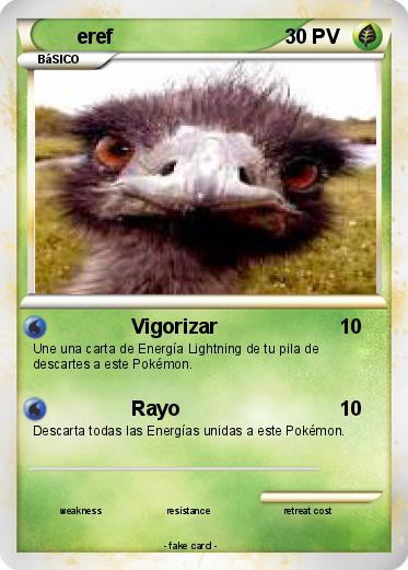 Pokémon eref - Vigorizar - Mi carta pokémon