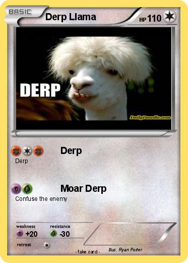 Pokémon Derp Llama - Derp - My Pokemon Card