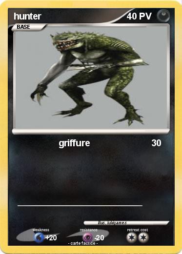 Pokémon hunter 841 841 - griffure - Ma carte Pokémon