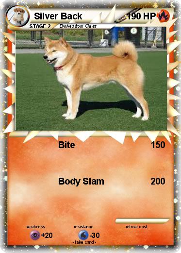 Pokémon Silver Back - Bite - My Pokemon Card