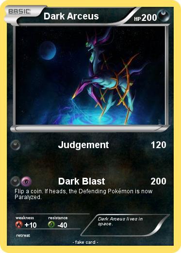Pokémon Dark Arceus 321 321 - Judgement - My Pokemon Card