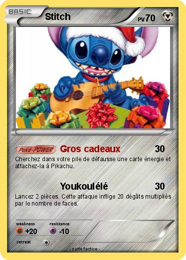 Pokémon Stitch 248 248 - Gros cadeaux - Ma carte Pokémon