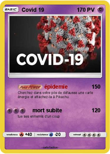 Pokémon Covid 19 64 64 - épidemie - Ma carte Pokémon