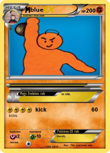 Pokémon blue 3524 3524 - kick - My Pokemon Card