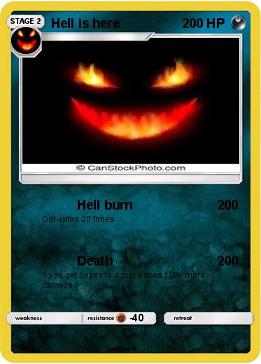 Pokémon Hell is here - Hell burn - My Pokemon Card