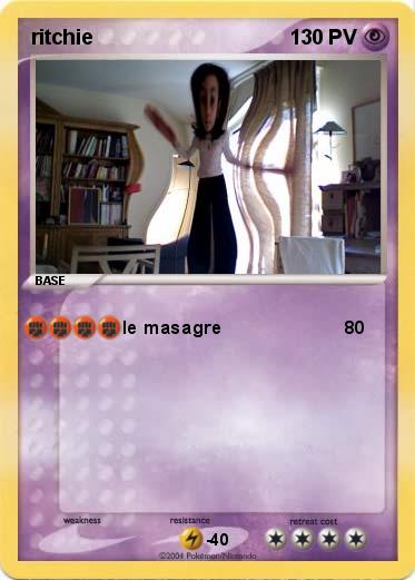 Pokémon ritchie - le masagre - Ma carte Pokémon