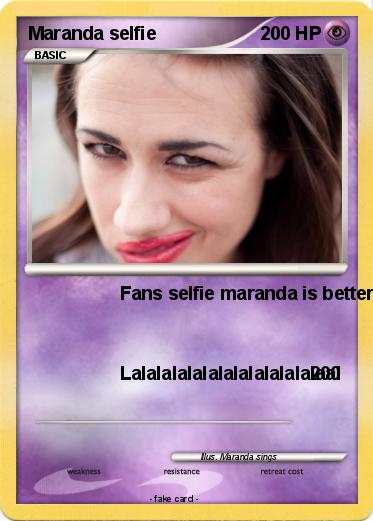 Pokémon Maranda selfie - Fans selfie maranda is better - My Pokemon Card