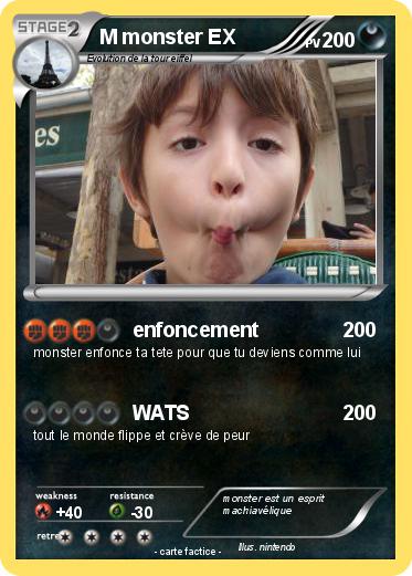 Pokémon M monster EX - enfoncement - Ma carte Pokémon