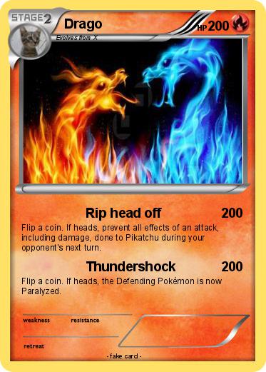 Pokémon Drago 1449 1449 - Rip head off - My Pokemon Card