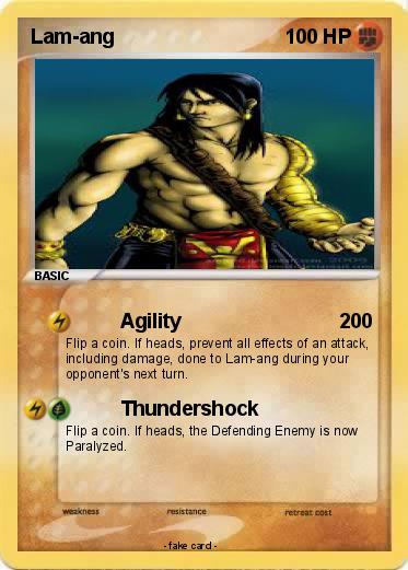 Pokémon Lam ang - Agility - My Pokemon Card