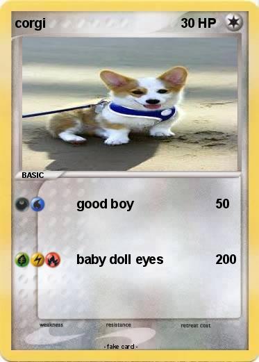 Pokémon corgi 91 91 - good boy - My Pokemon Card