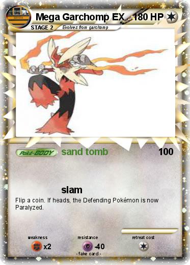 Pokémon Mega Garchomp EX 9 9 - sand tomb - My Pokemon Card