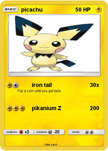 Pokémon aloan pichu - iron tail - My Pokemon Card