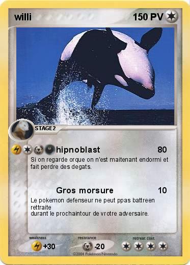 Pokémon willi 5 5 - hipnoblast - Ma carte Pokémon